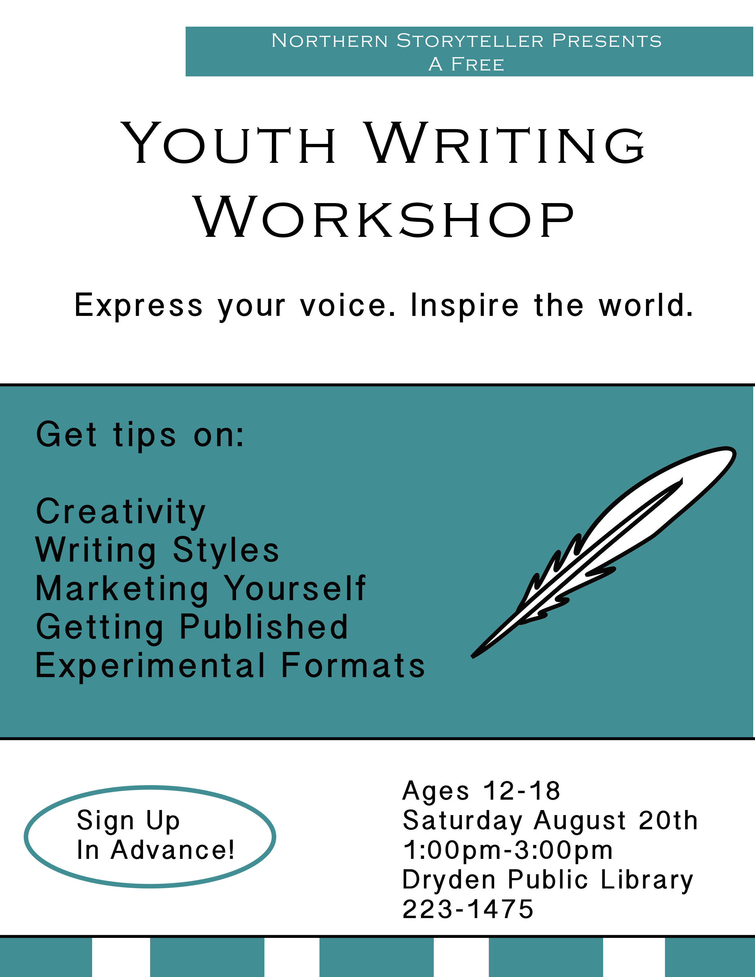 Youth Writing Workshop – northernstoryteller